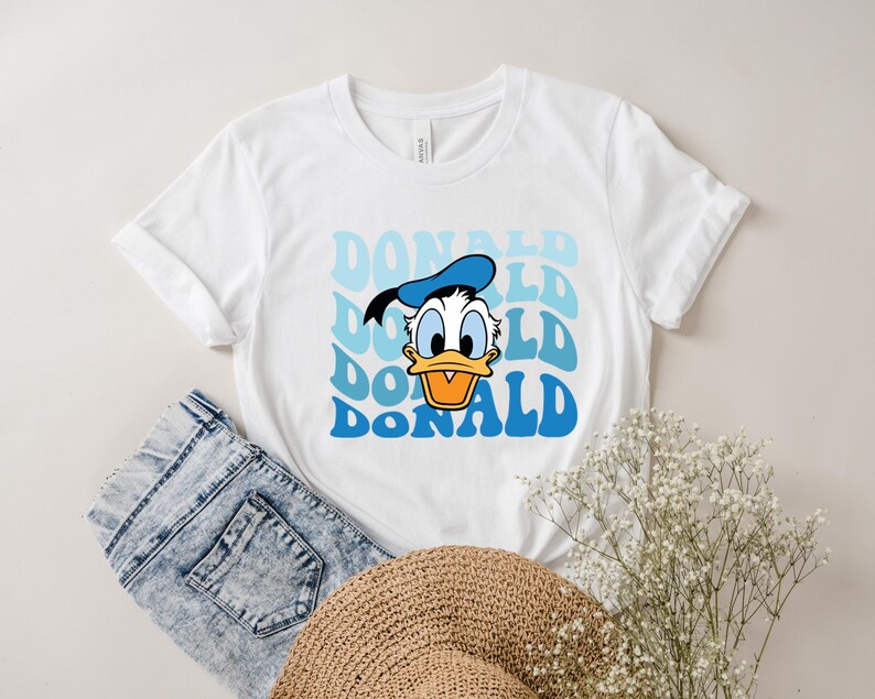Wavy Donald Duckk Svg Png Cricut, Retro Bundle Donald Duck Trip Svg Png ...