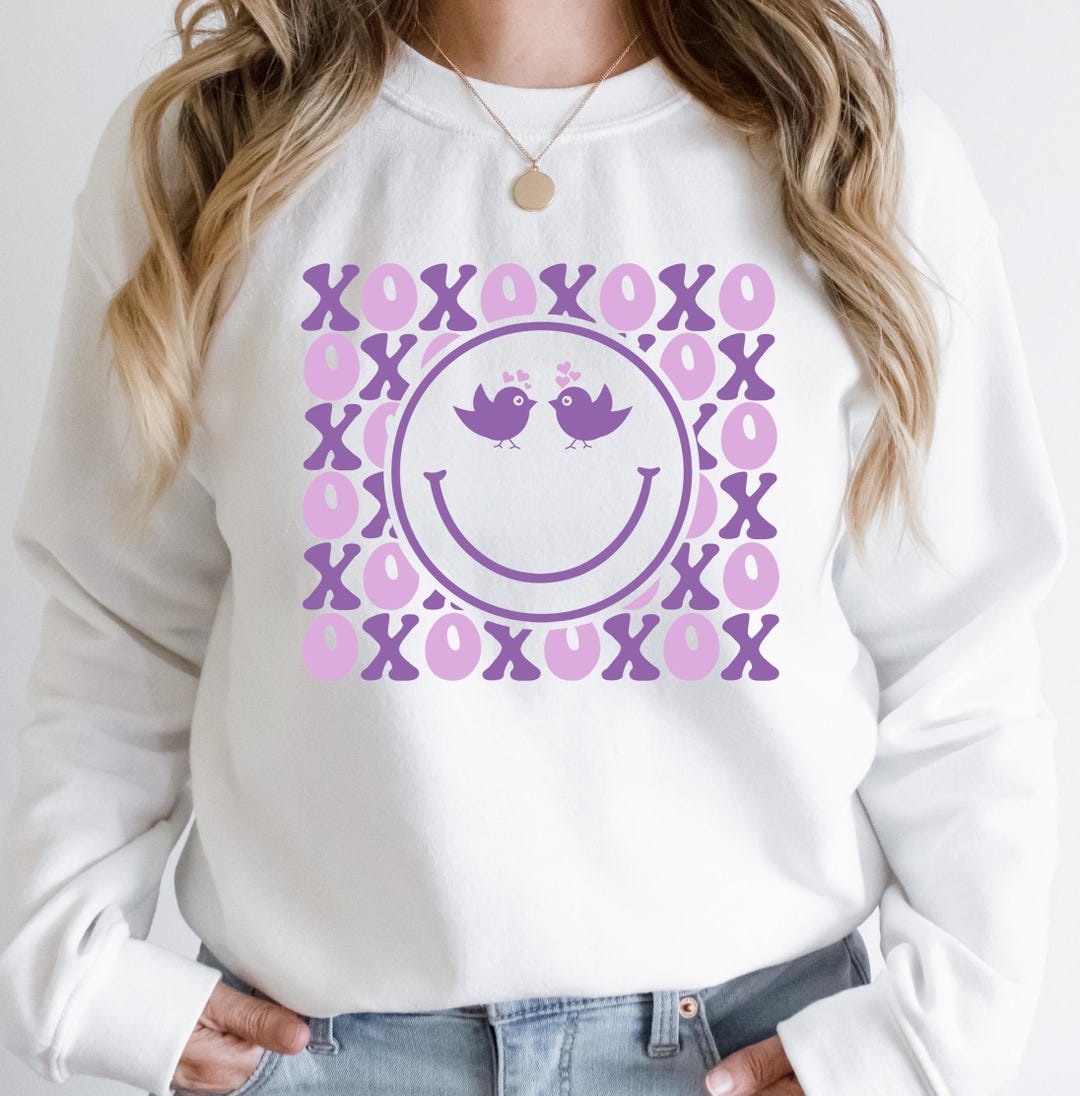 Valentine SVG PNG, Smiley Face Birds (digital Download) - Etsy