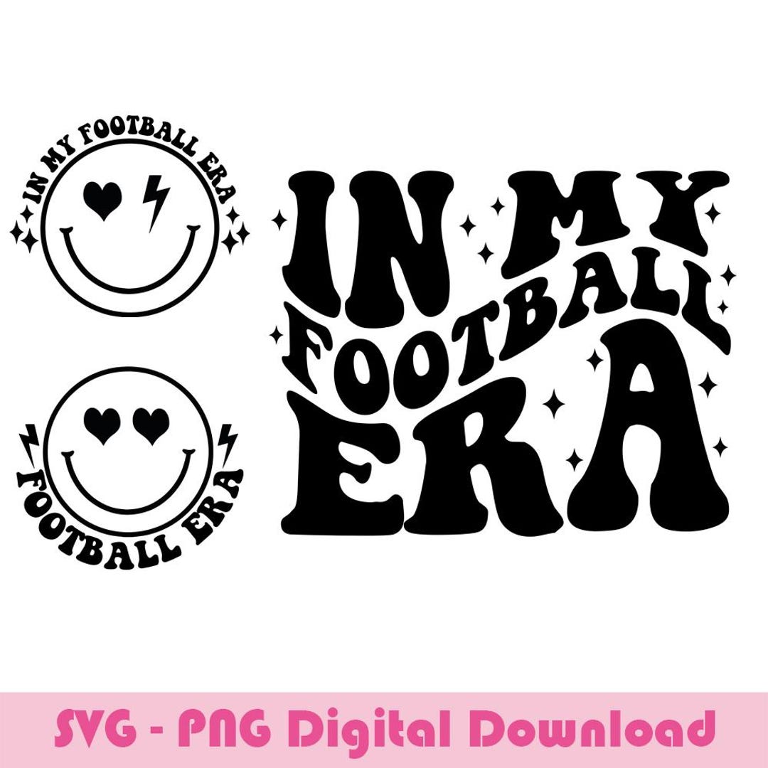 In My Football Era SVG Png, Football Era Svg Png, Football Svg, Retro ...