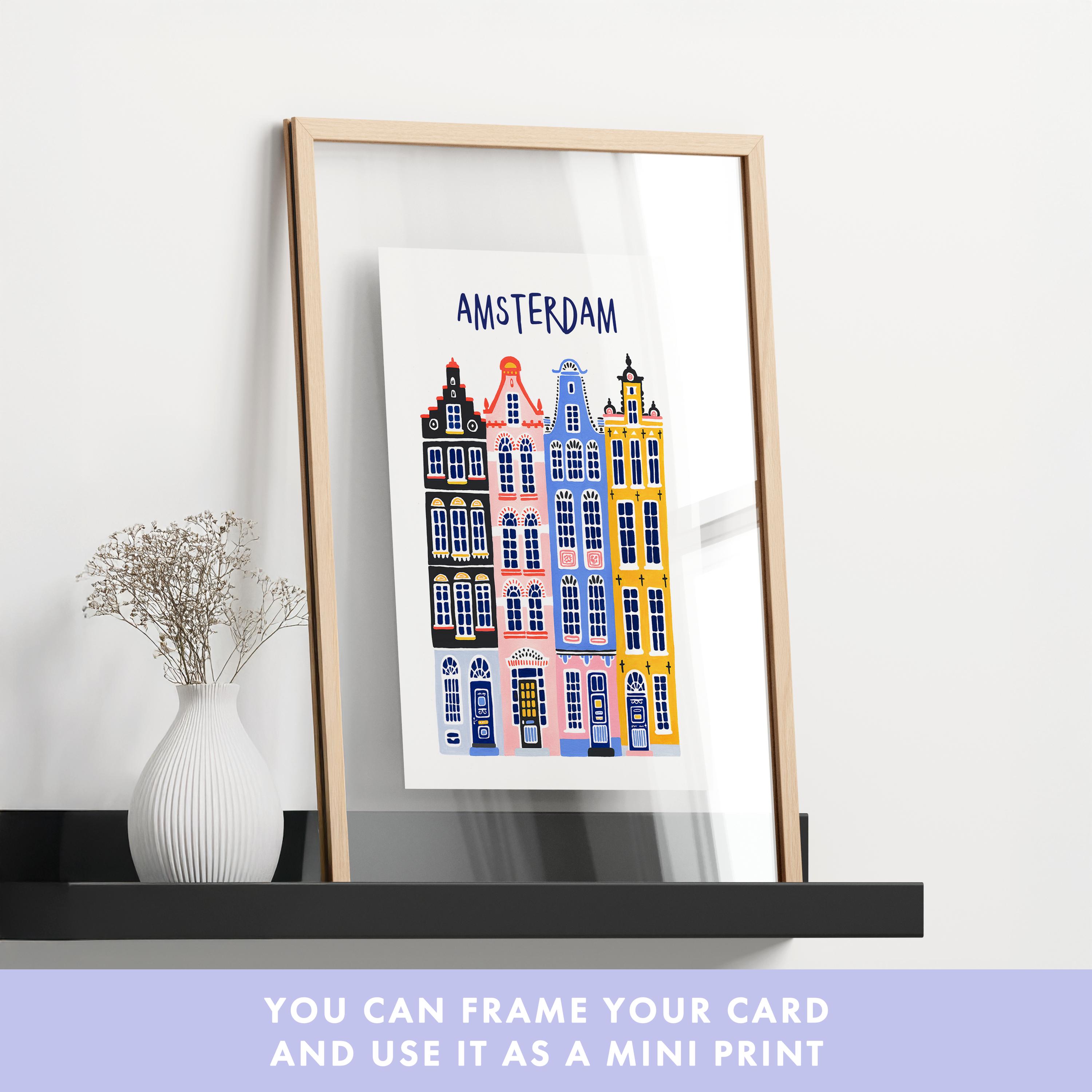 Printable Travel Card | Instant Download Greeting Card | Amsterdam ...