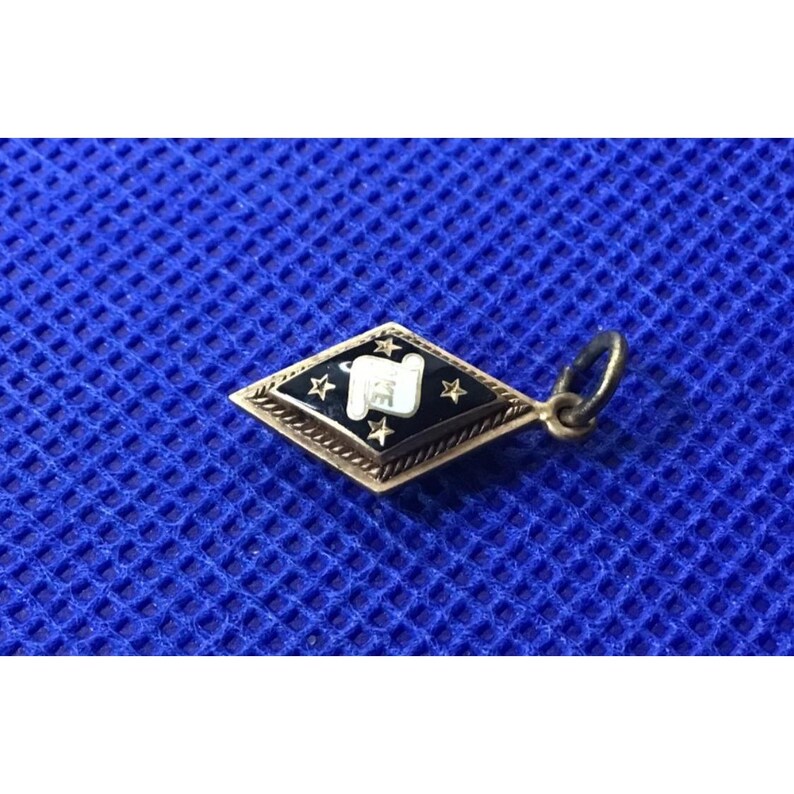 Antique Delta Kappa Epsilon Badge 10k Gold DKE Deke Greek Fraternity ...