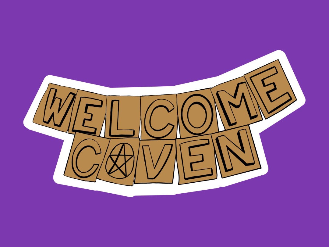 Welcome Coven Sticker Agatha All Along Parody Decal - Etsy