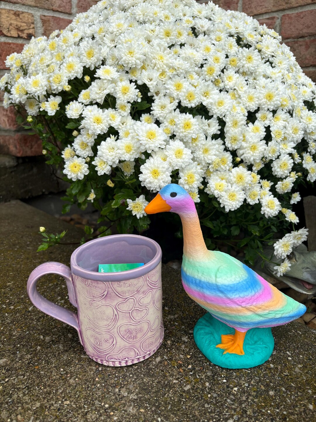 7 in Rainbow Desk Goose - Etsy
