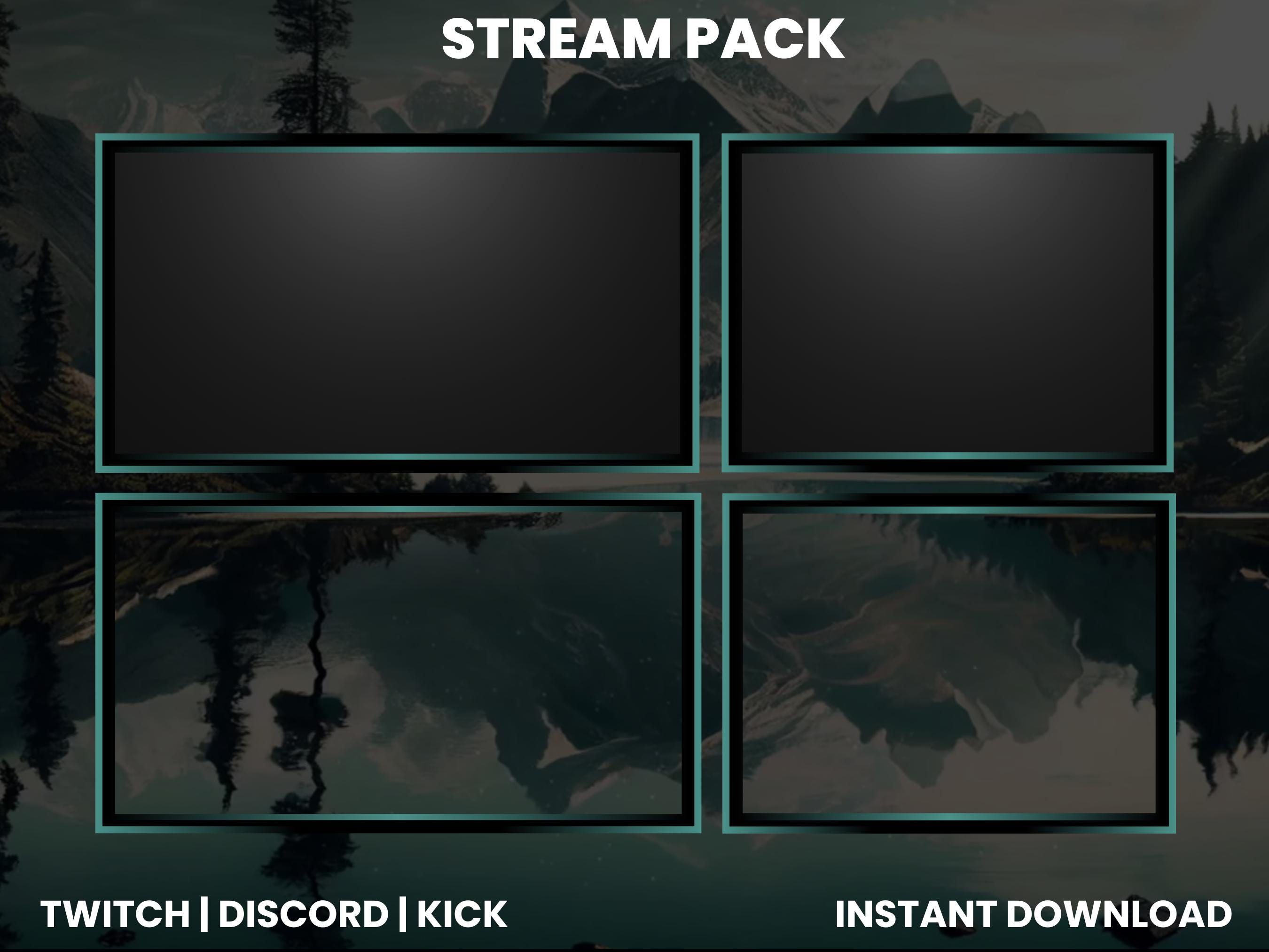 Animated Twitch Stream Pack | Webcam Overlay | Lake Reflection ...