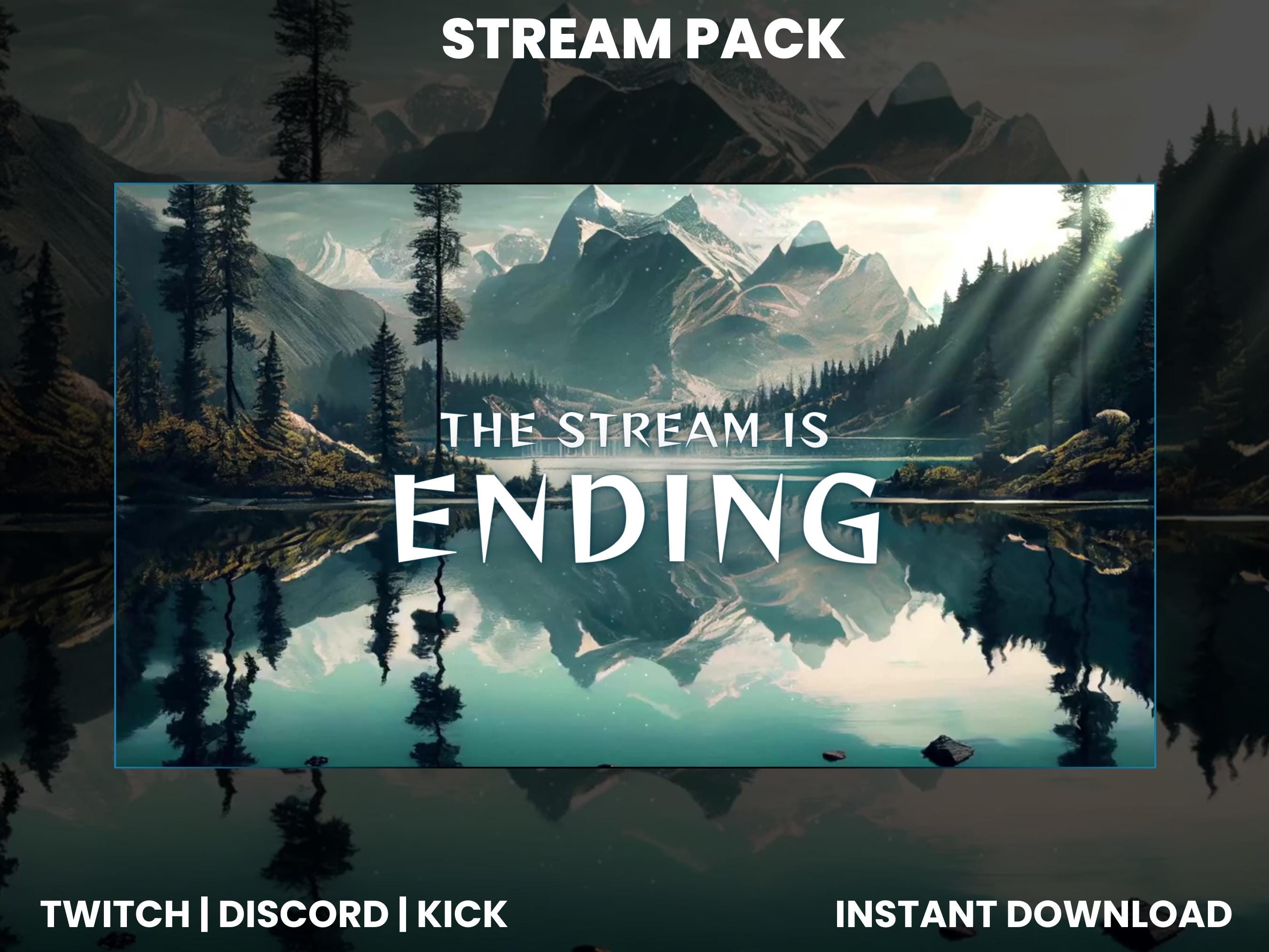 Animated Twitch Stream Pack | Webcam Overlay | Lake Reflection ...