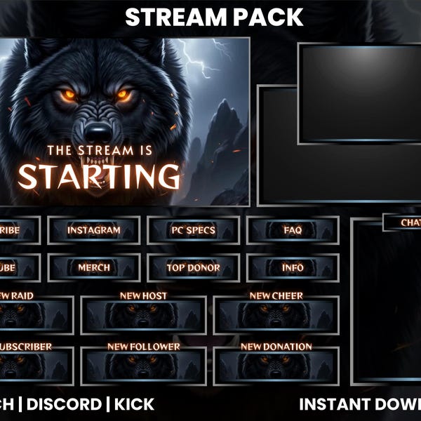 Twitch Layout Static - Etsy UK