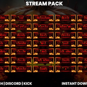 Bloody Halloween Stream Pack | Spooky Halloween Stream Pack | Twitch ...