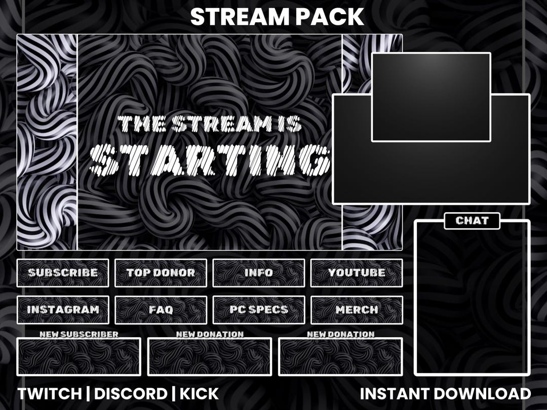 Animated Twitch Stream Pack | Twitch Screen Overlay | Animated Screens ...