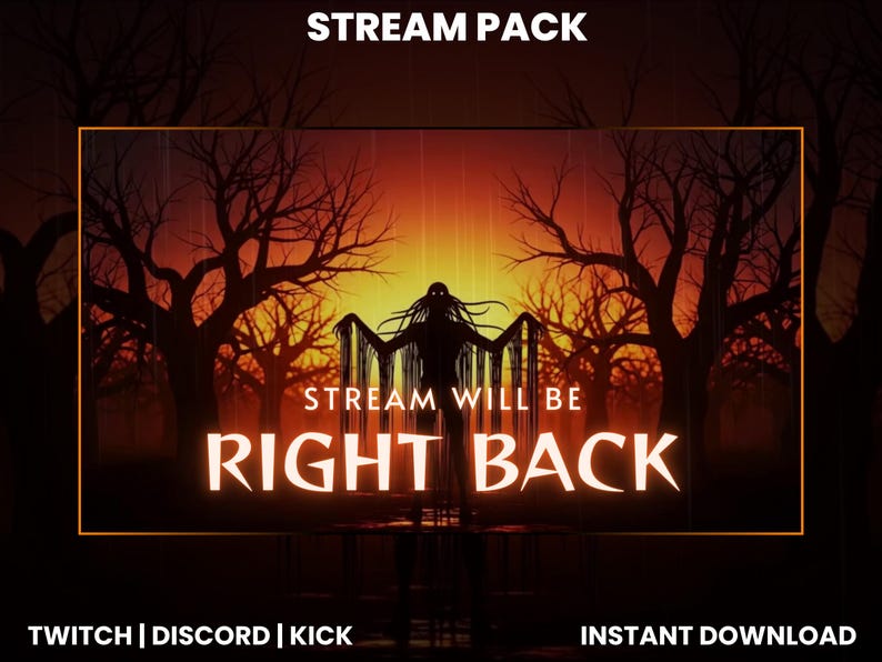 Haunted Forest Stream Pack | Halloween Twitch Overlays, Panels, Alerts ...