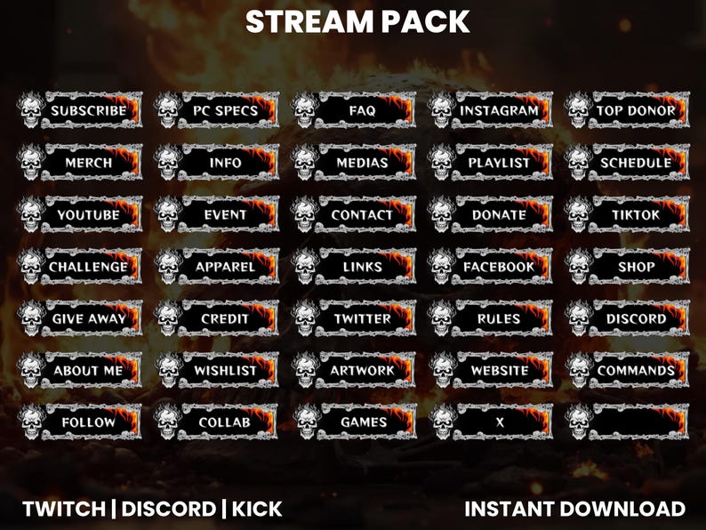 Animated Twitch Stream Pack | Twitch Screen Overlay | Animated Screens ...