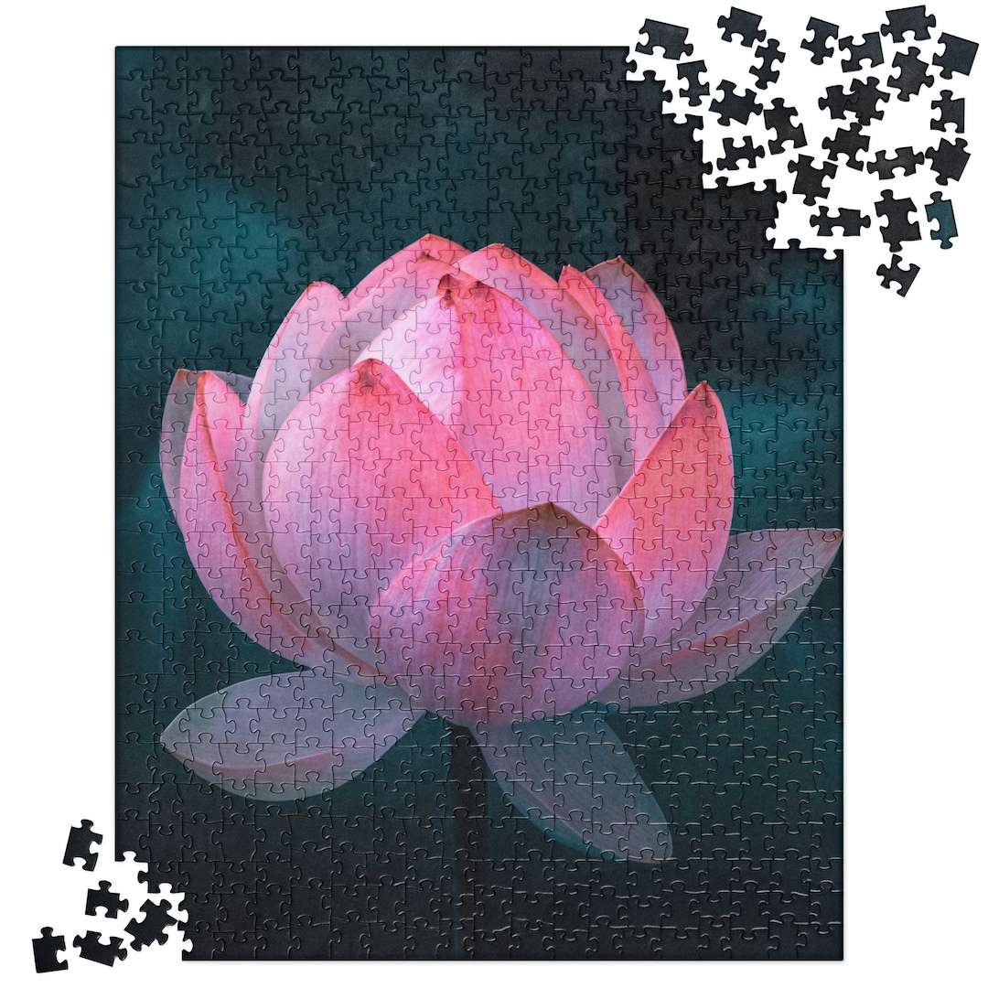 Lotus Flower Jigsaw Puzzle - Etsy