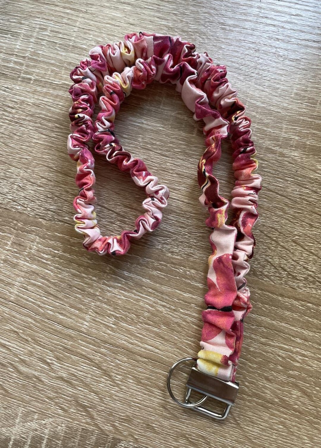 Custom Fabric Scrunchie Lanyard Personalized Fabric Choice - Etsy