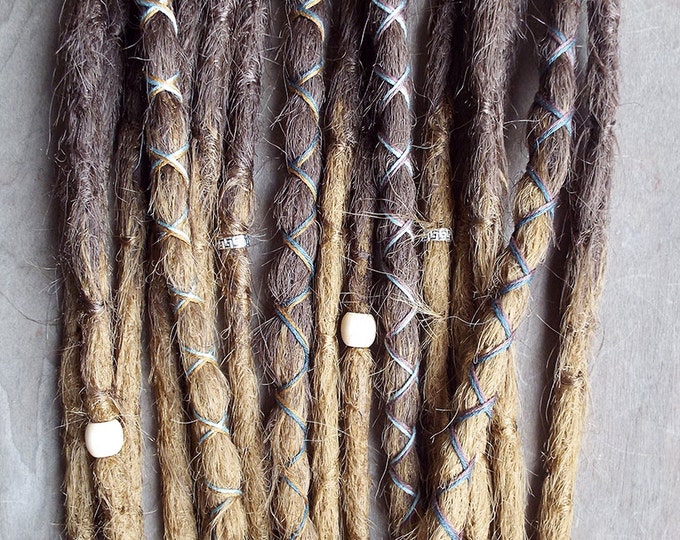 10 Custom Crocheted Dreadlock Clip in or Braid in Extensions | Etsy