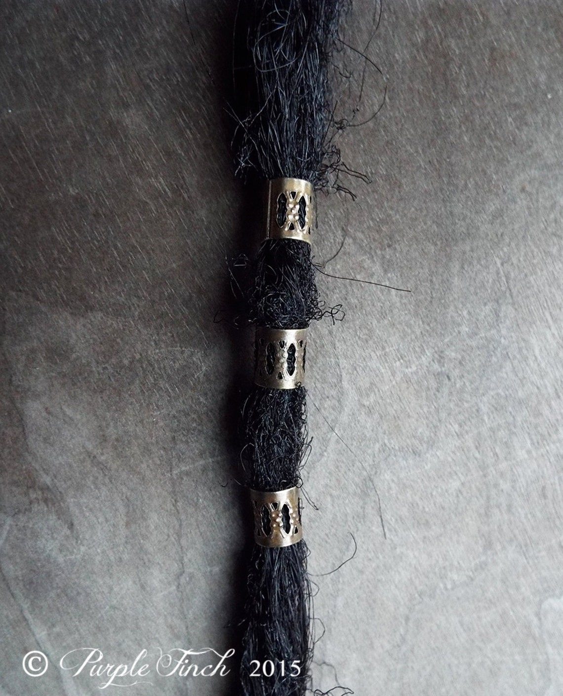 5 Antique Brass Tone Hair Cuffs Dread Charm Dreadlock | Etsy