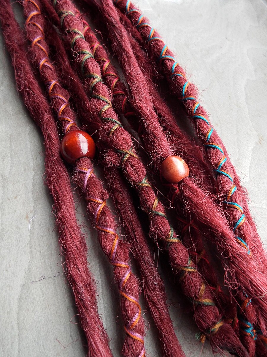 10 Custom Clip in or Braid in Dreadlock Extensions Standard - Etsy