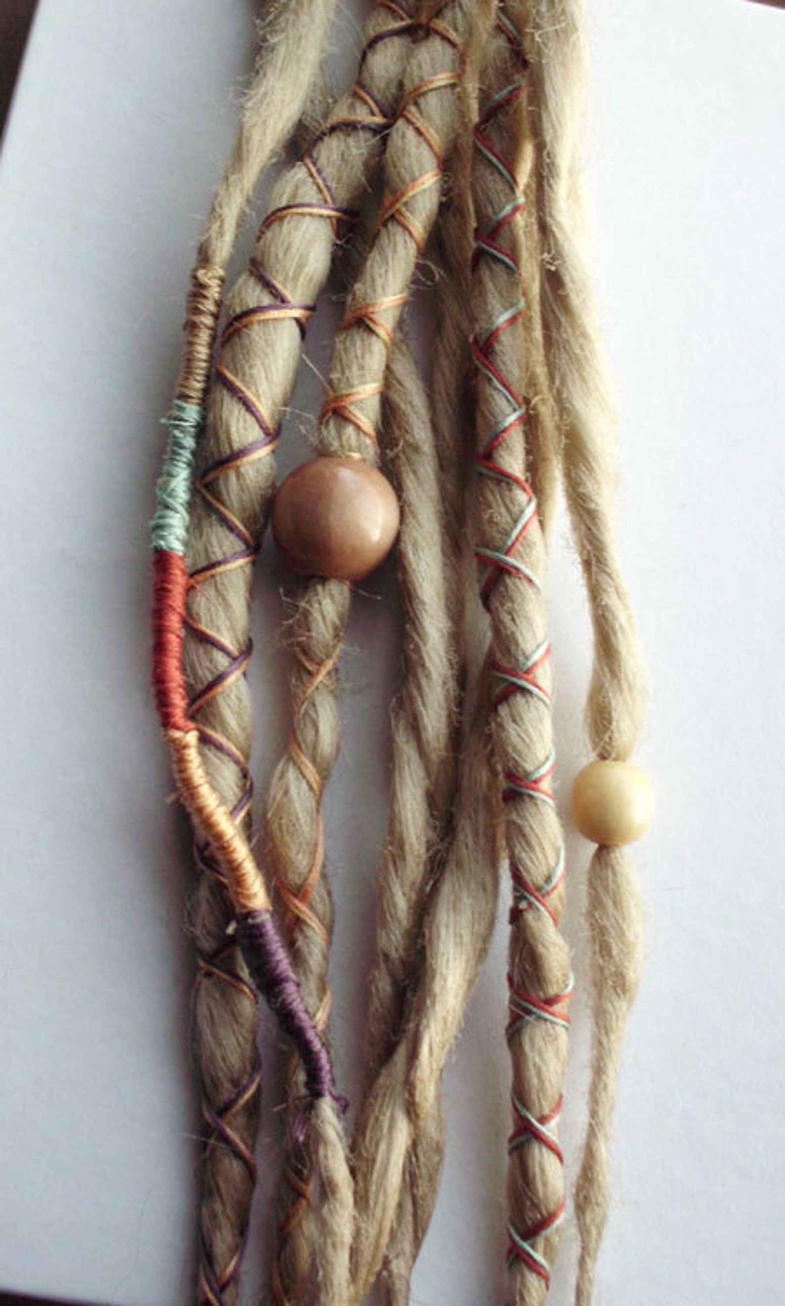 10 Custom Clip in or Braid in Dreadlock Extensions Standard | Etsy