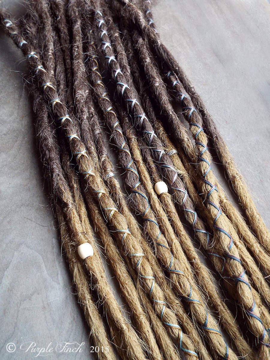 10 Custom Crocheted Dreadlock Clip in or Braid in Extensions - Etsy