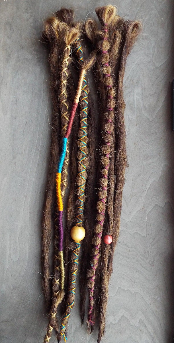 10 Custom Clip in or Braid in Dreadlock Extensions Standard - Etsy