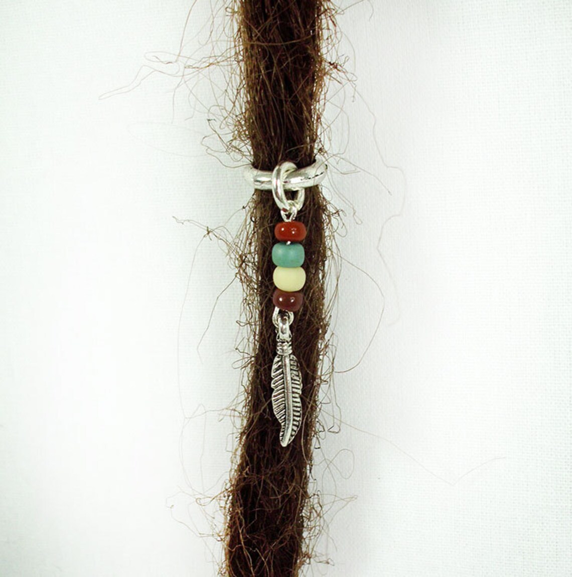 Silver Tone Native Feather Dreadlock Accessory - Etsy