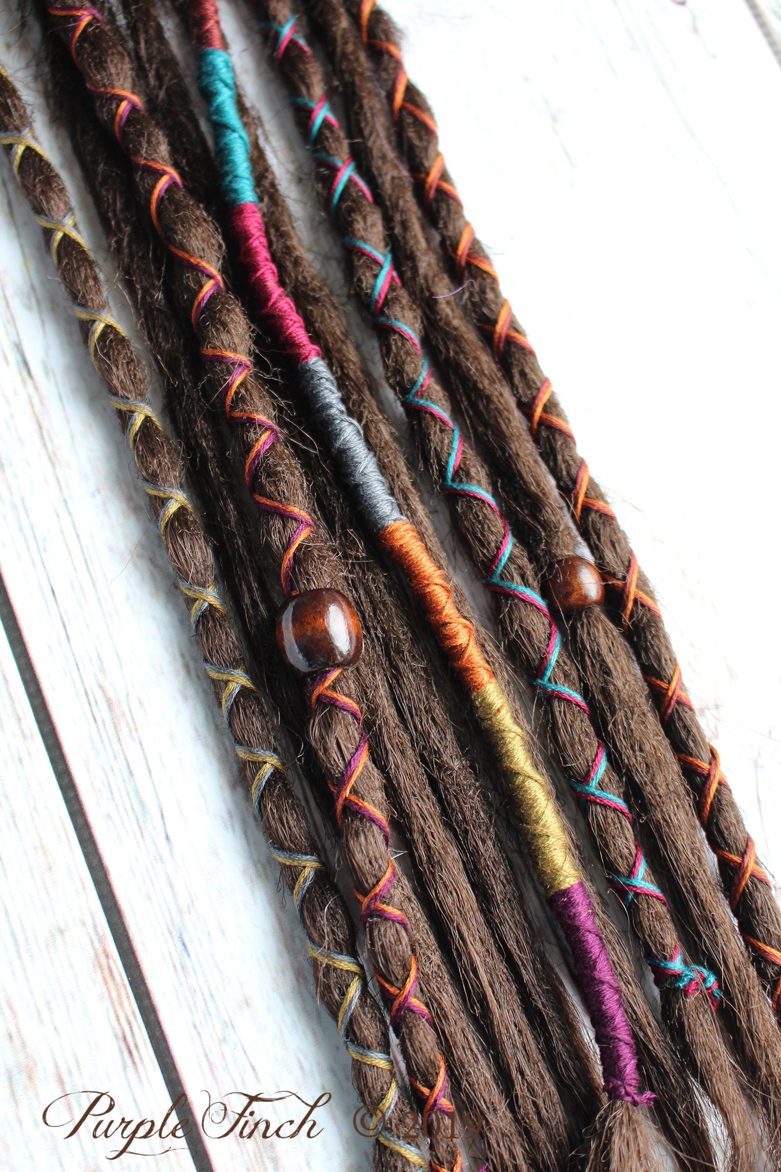 10 Custom Clip in or Braid in Dreadlock Extensions Standard - Etsy ...