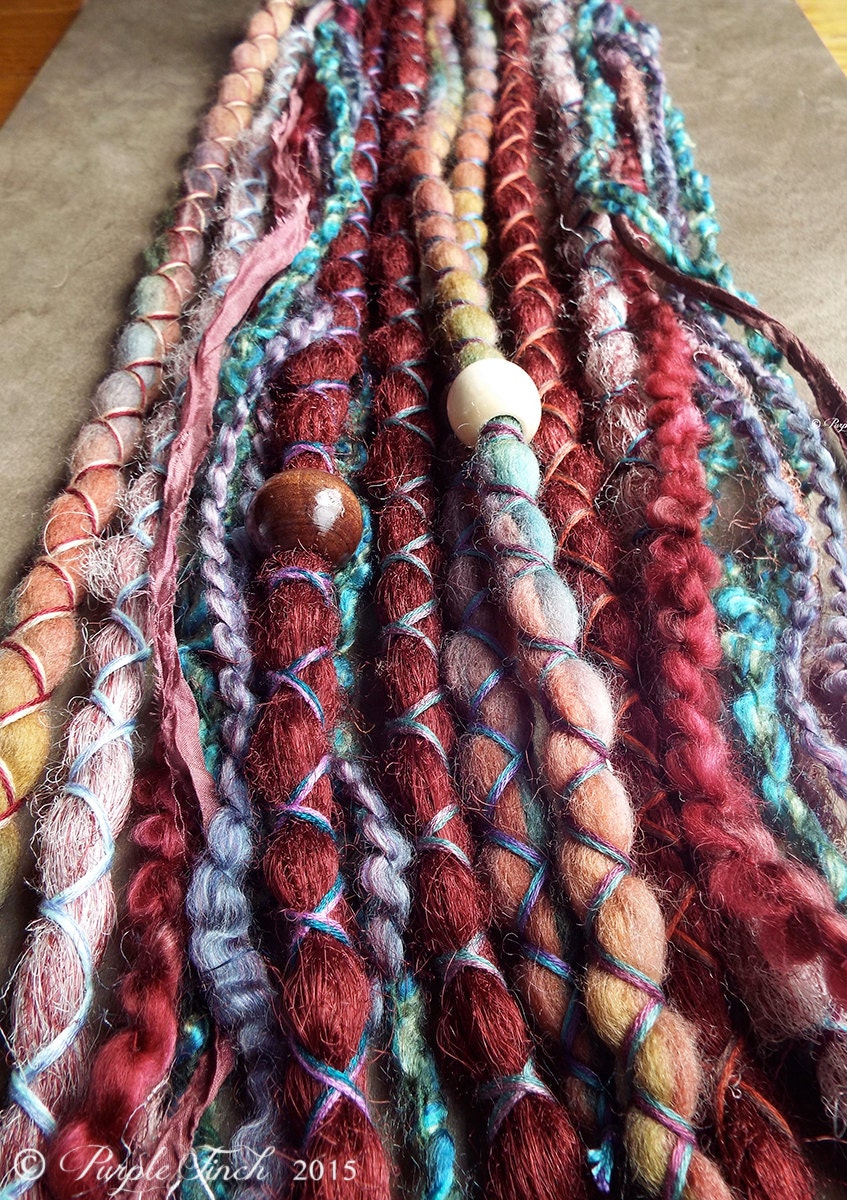 10 Custom Clip in or Braid in Dreadlock Extensions Standard - Etsy