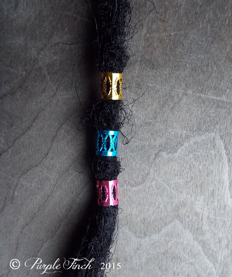 5 Multi-color Tone Dreadlock Hair Cuffs | Etsy