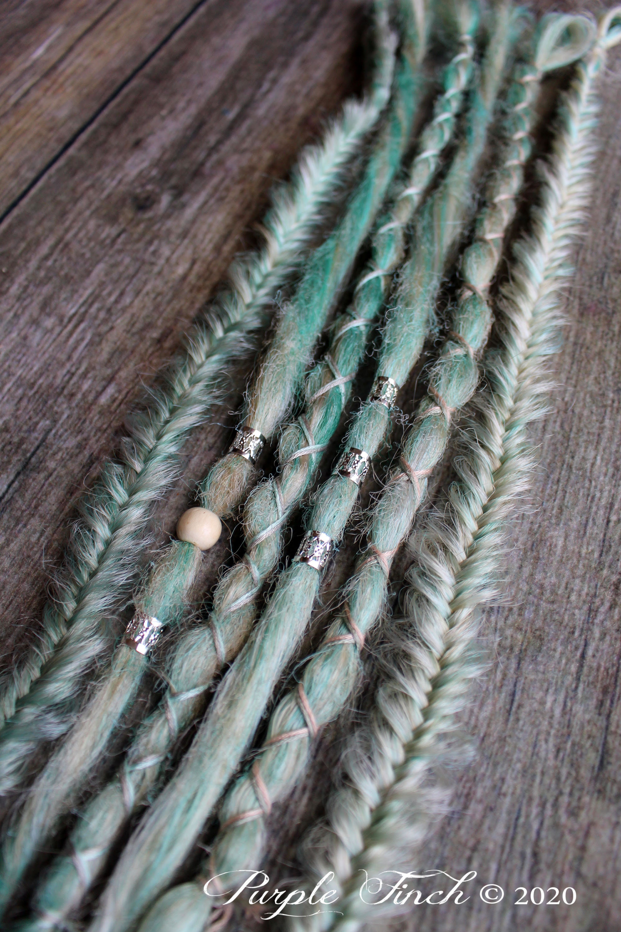 6 Clip in or Braid in Dreadlock Extensions With Messy Fishtail | Etsy