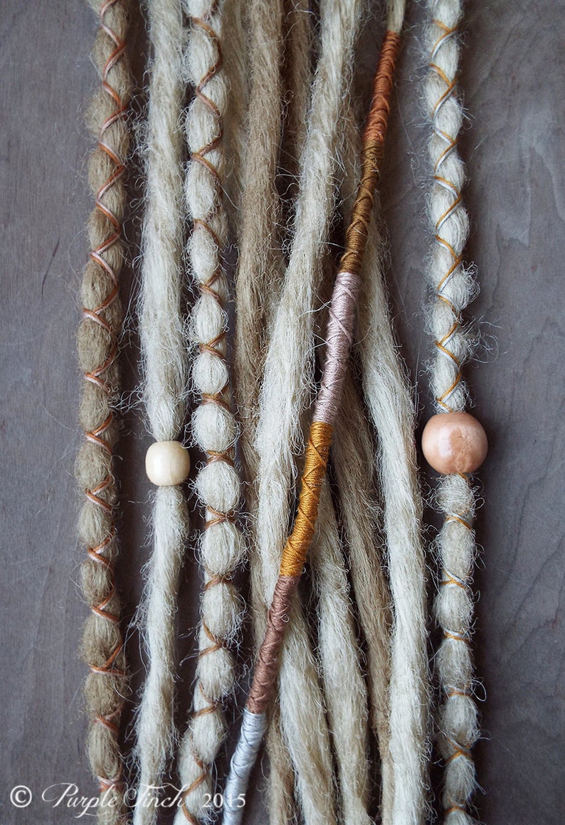 10 Custom Clip In or Braid In Dreadlock Extensions Standard | Etsy