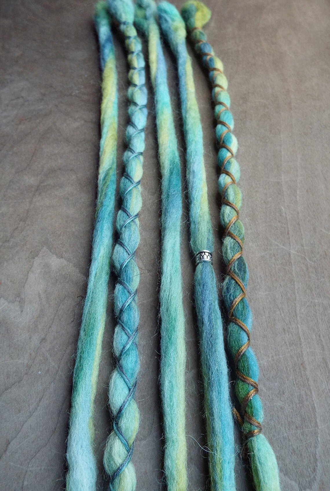 5 Custom Clip in or Braid in Dreadlock Extensions Color Mix: | Etsy