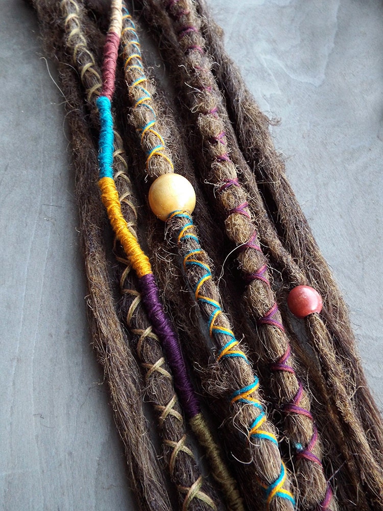 10 Custom Clip in or Braid in Dreadlock Extensions Standard - Etsy