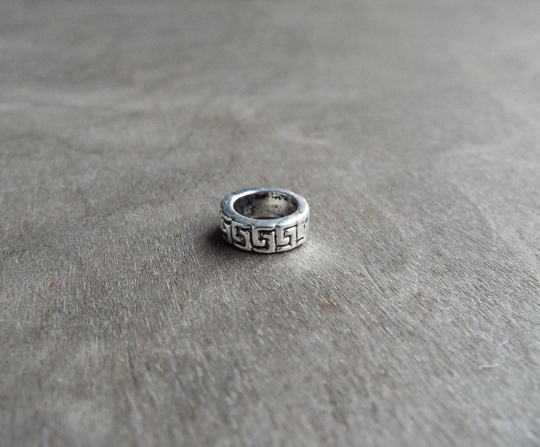 Silver Tone Aztec Style Dreadlock Bead - Etsy