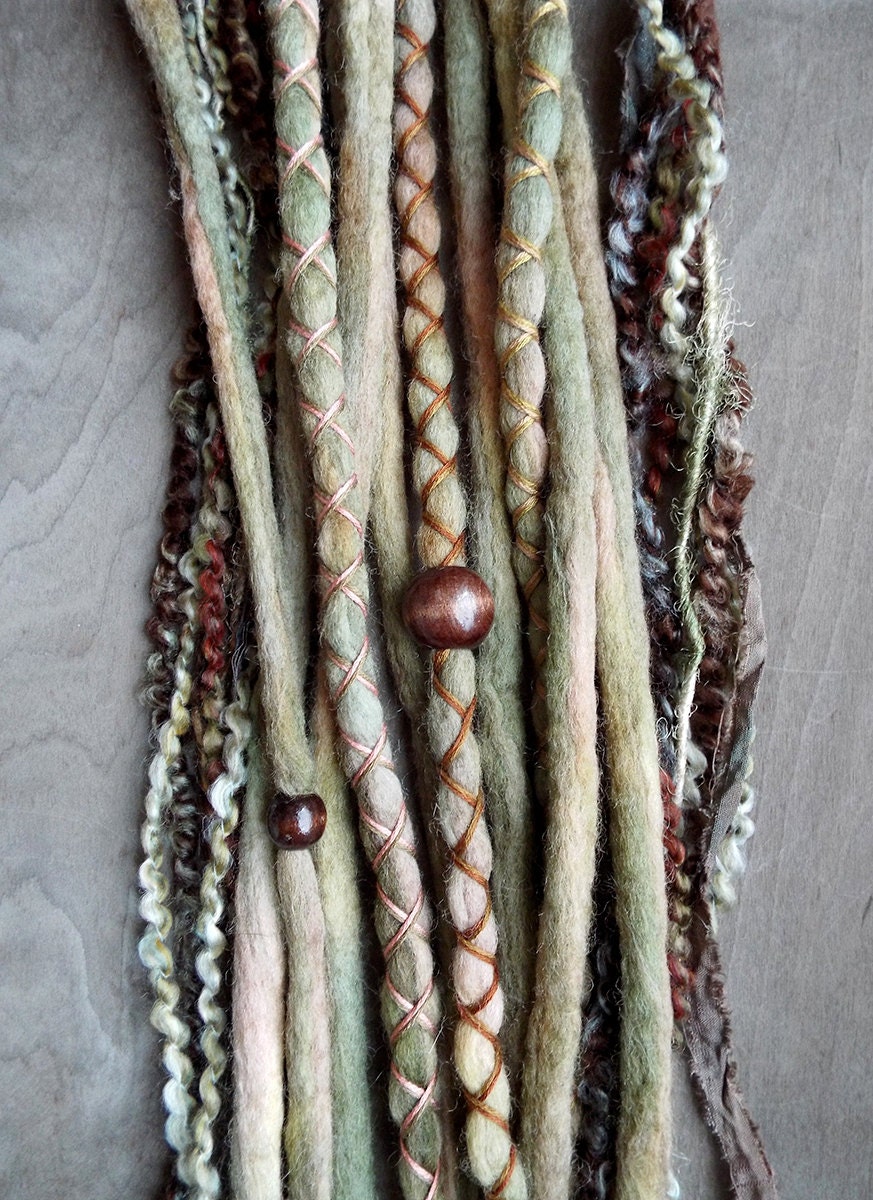 10 Custom Clip In or Braid In Dreadlock Extensions Color Mix: | Etsy