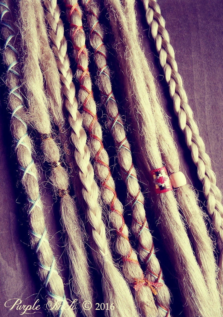 10 Custom Clip In or Braid In Dreadlock Extensions Standard | Etsy