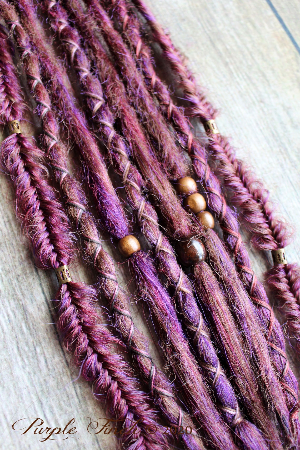 8 Clip in or Braid in Dreadlock Extensions With Messy Fishtail | Etsy