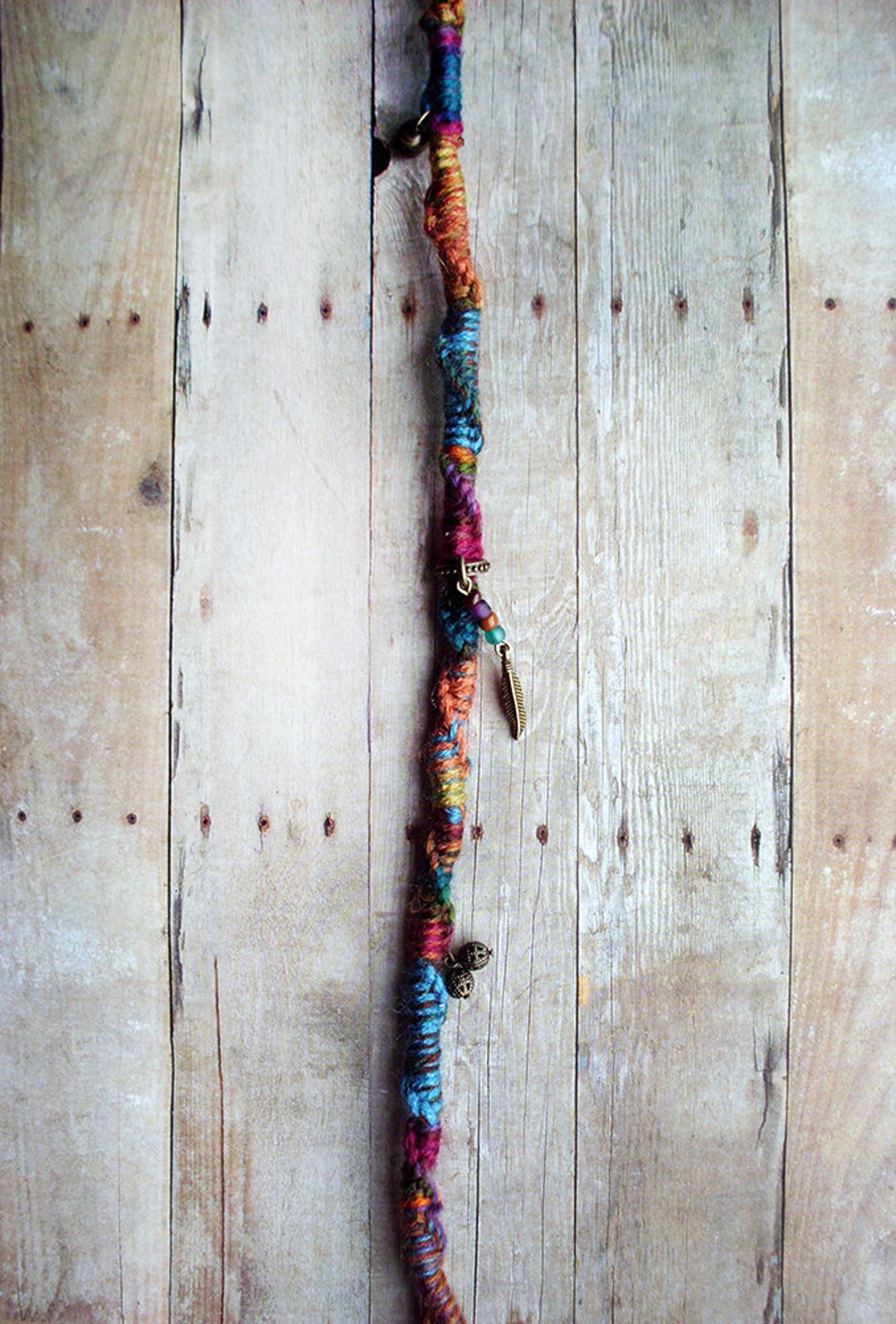 1 Twisted Clip in or Braid in Bohemian Charm Hair Wrap Extension - Etsy