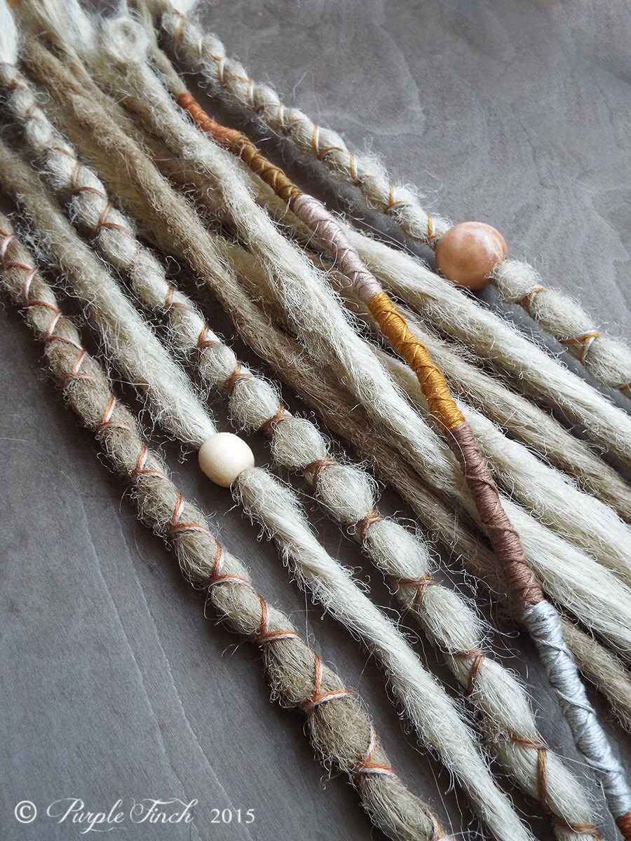 10 Custom Clip in or Braid in Dreadlock Extensions Standard - Etsy