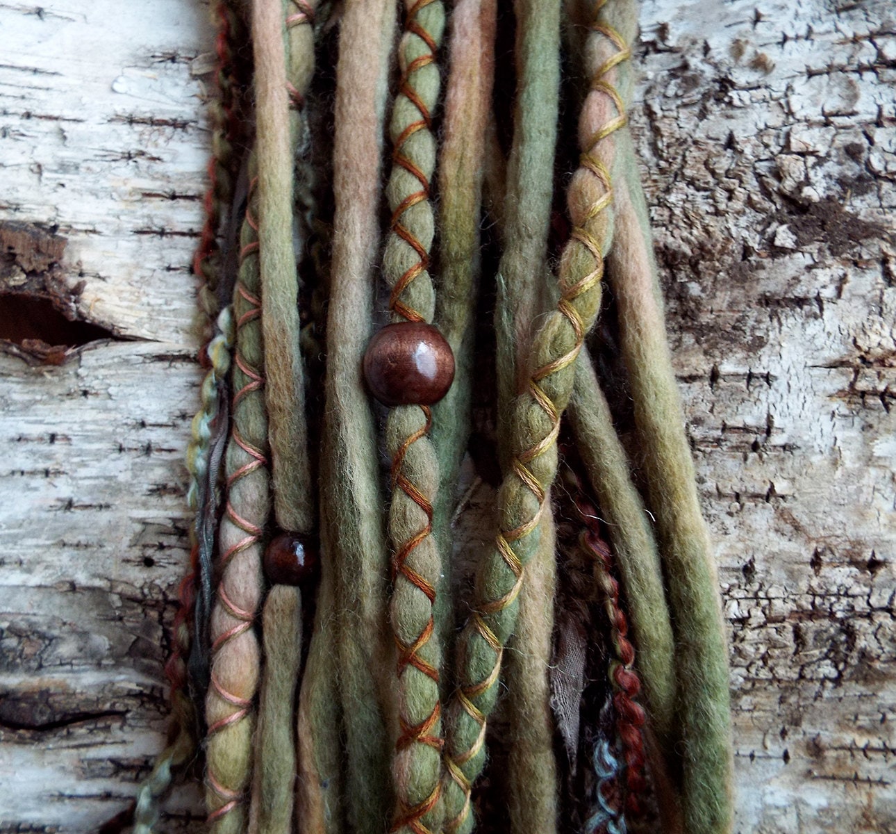 10 Custom Clip In or Braid In Dreadlock Extensions Color Mix: | Etsy