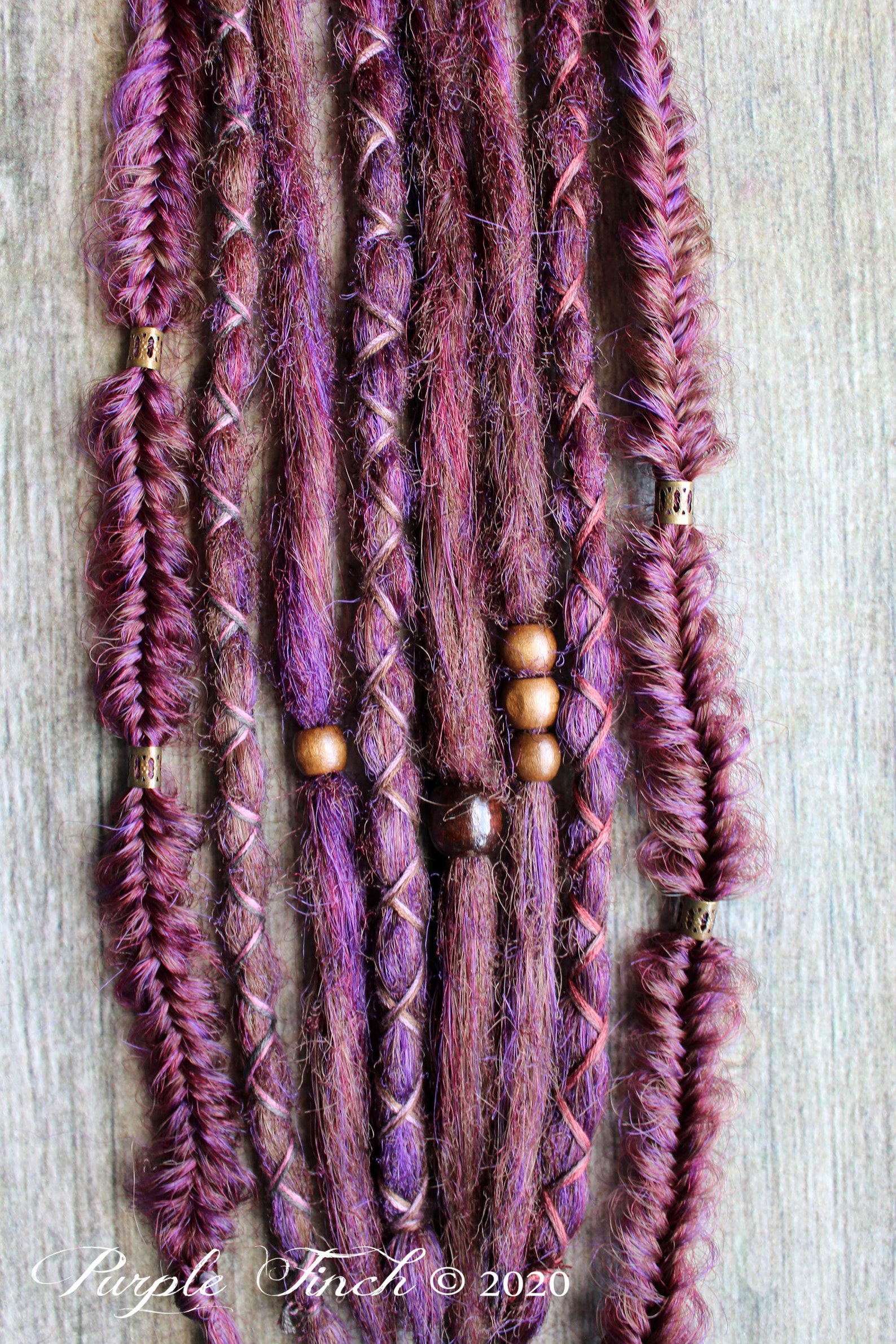 8 Clip in or Braid in Dreadlock Extensions With Messy Fishtail | Etsy