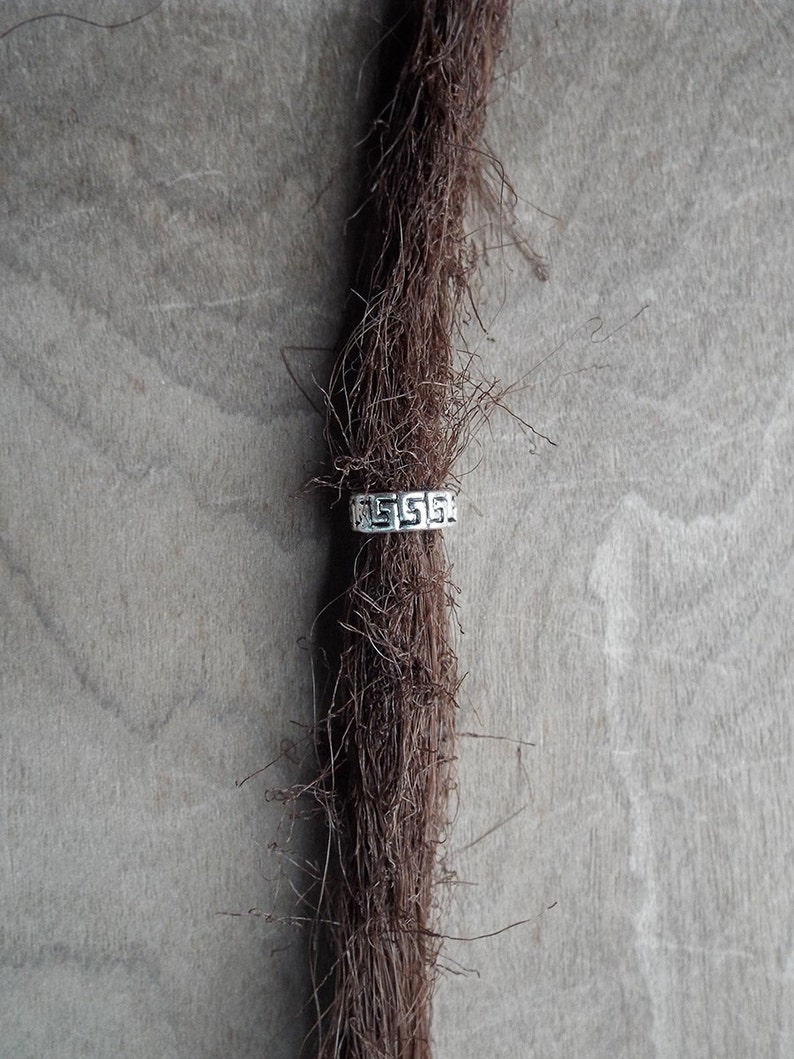 Silver Tone Aztec Style Dreadlock Bead | Etsy