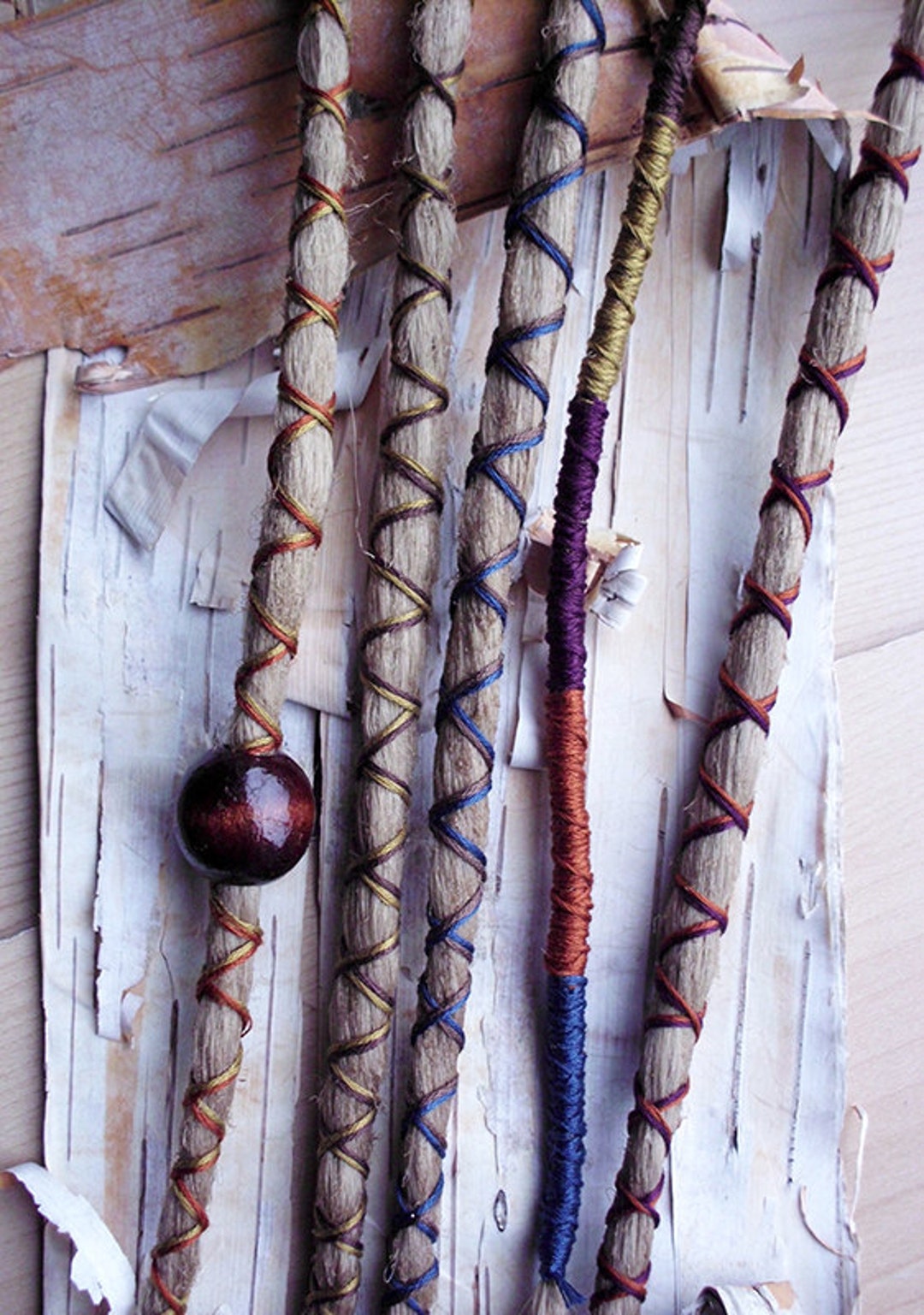 5 Custom Clip in or Braid in Dreadlock Extensions Standard - Etsy