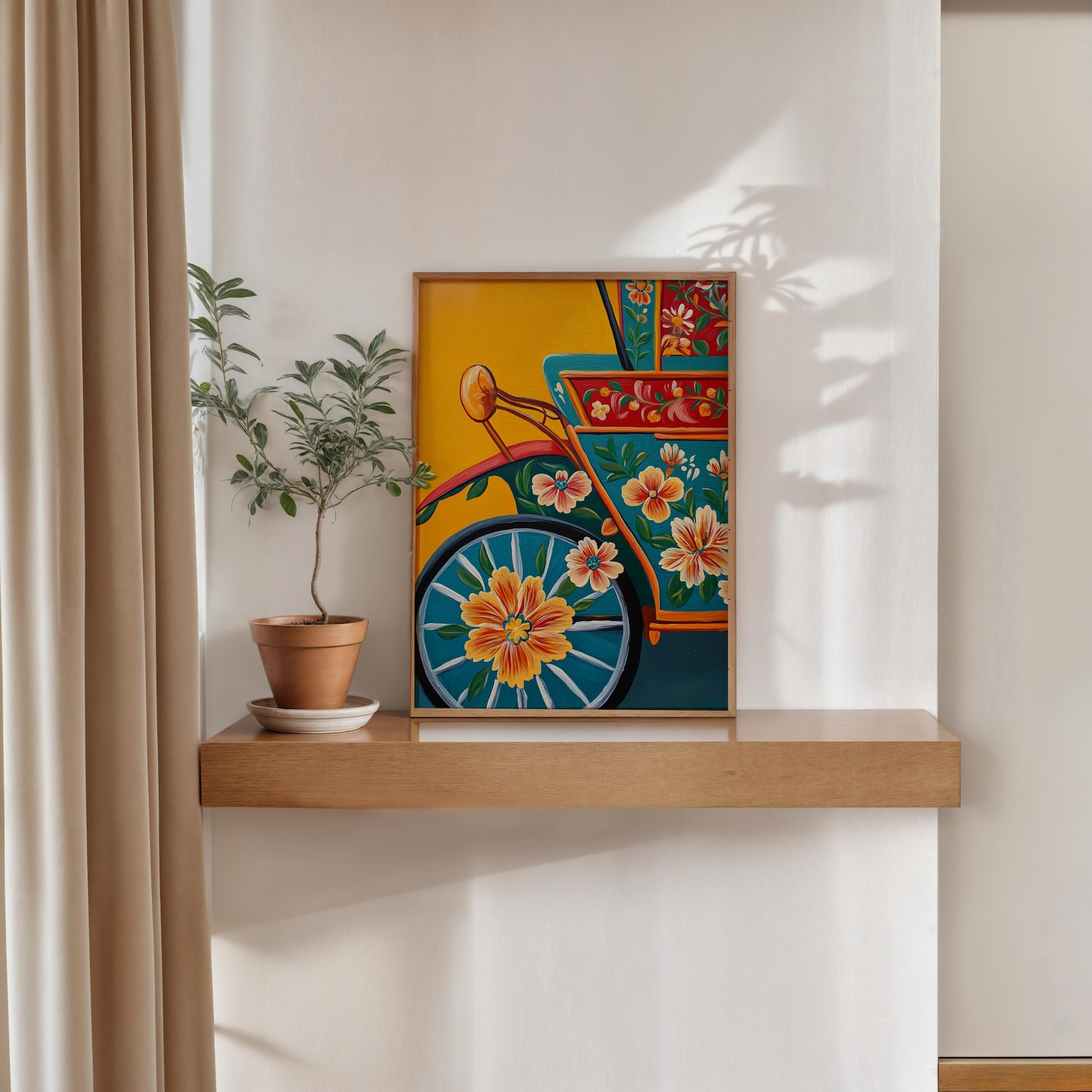 Indian Rickshaw Art Print | Vibrant Cultural Transportation ...