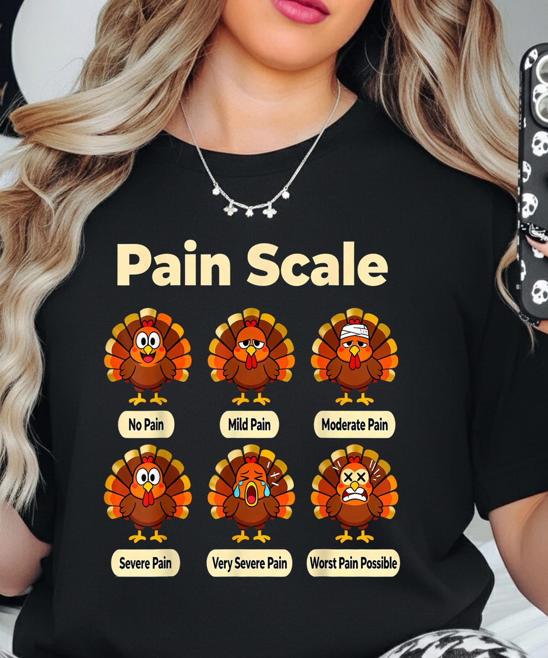 Fall CNA Funny Turkey Pain Scale ER Thanksgiving Nurse Humor ...