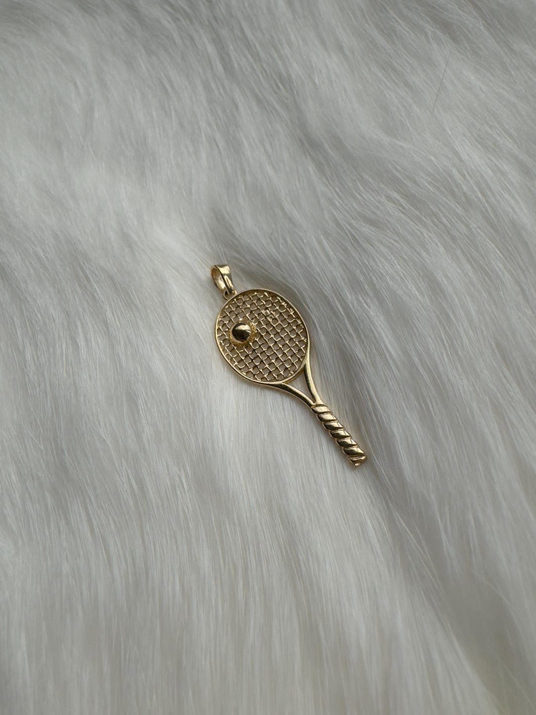 Vintage Solid 14k Gold Tennis Racket - Quality Estate Jewelry - Genuine ...