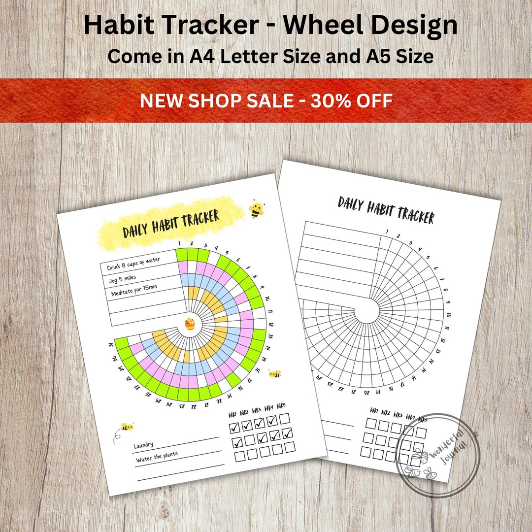 Habit Tracker Printable Journal Page Task Tracker Fun Habit Tracker ...