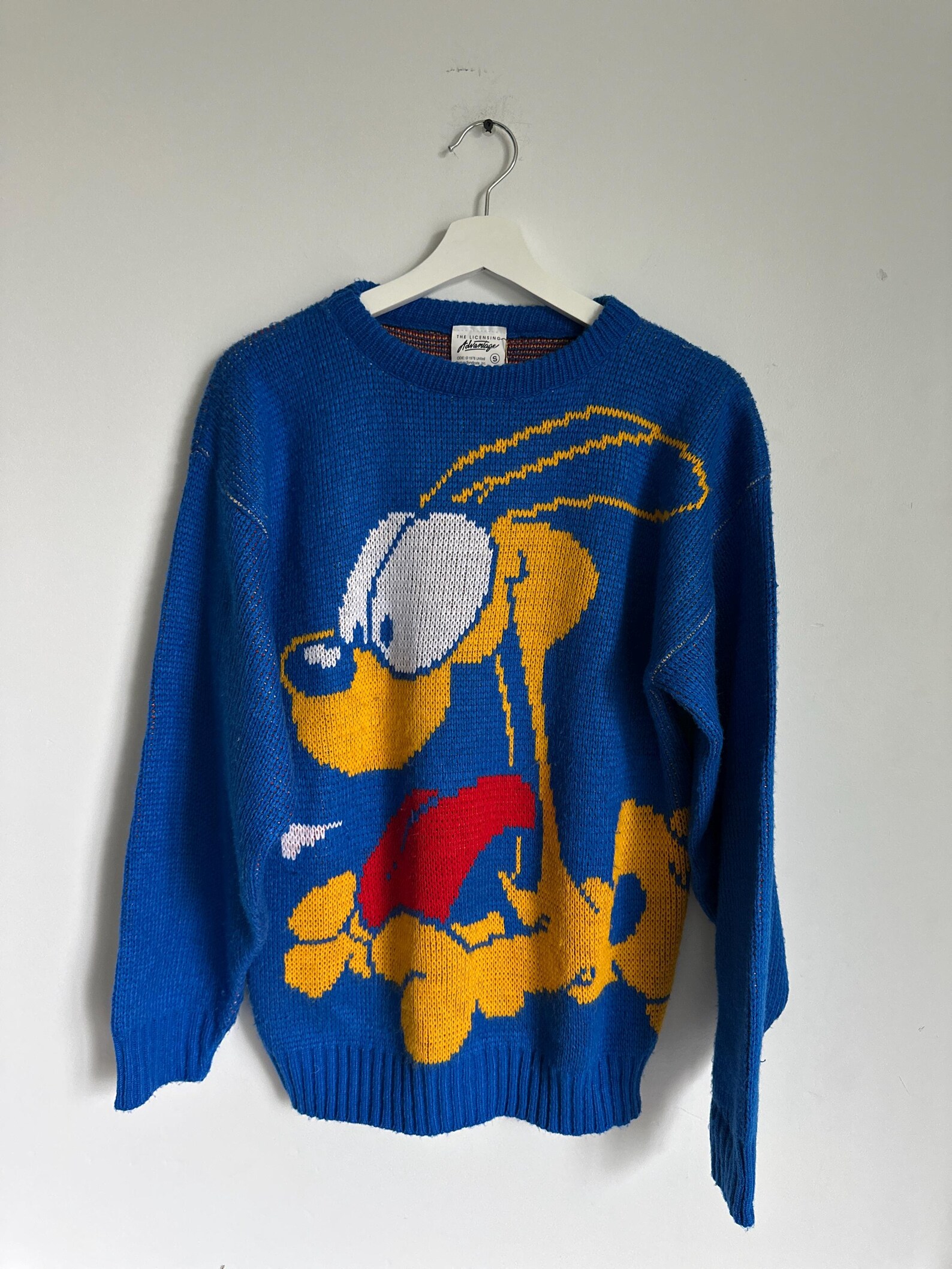 Vintage 80s Odie Garfield Sweater - Pixel Knit Adult S - Etsy