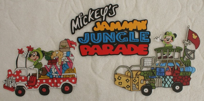 DISNEY You Choose Jammin Jungle Parade Printed Scrapbook Paper Piecings ...
