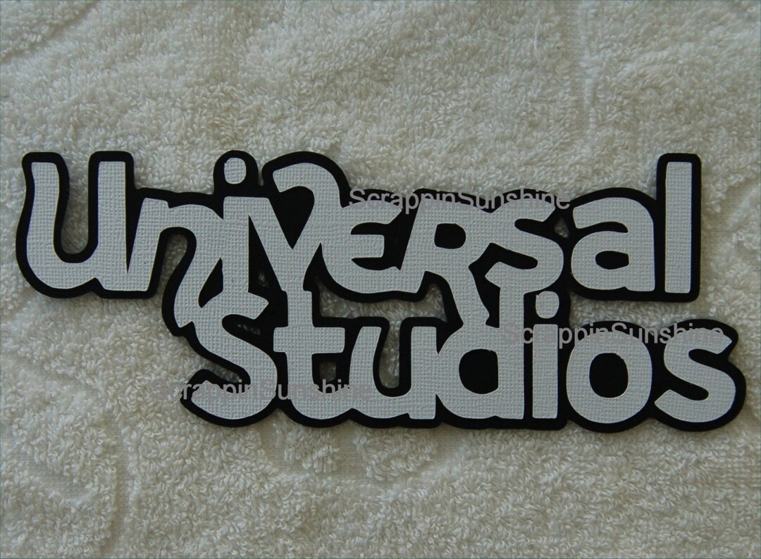 UNIVERSAL STUDIOS Die Cut Title - Scrapbook Page Paper Piece - SSFF - Etsy