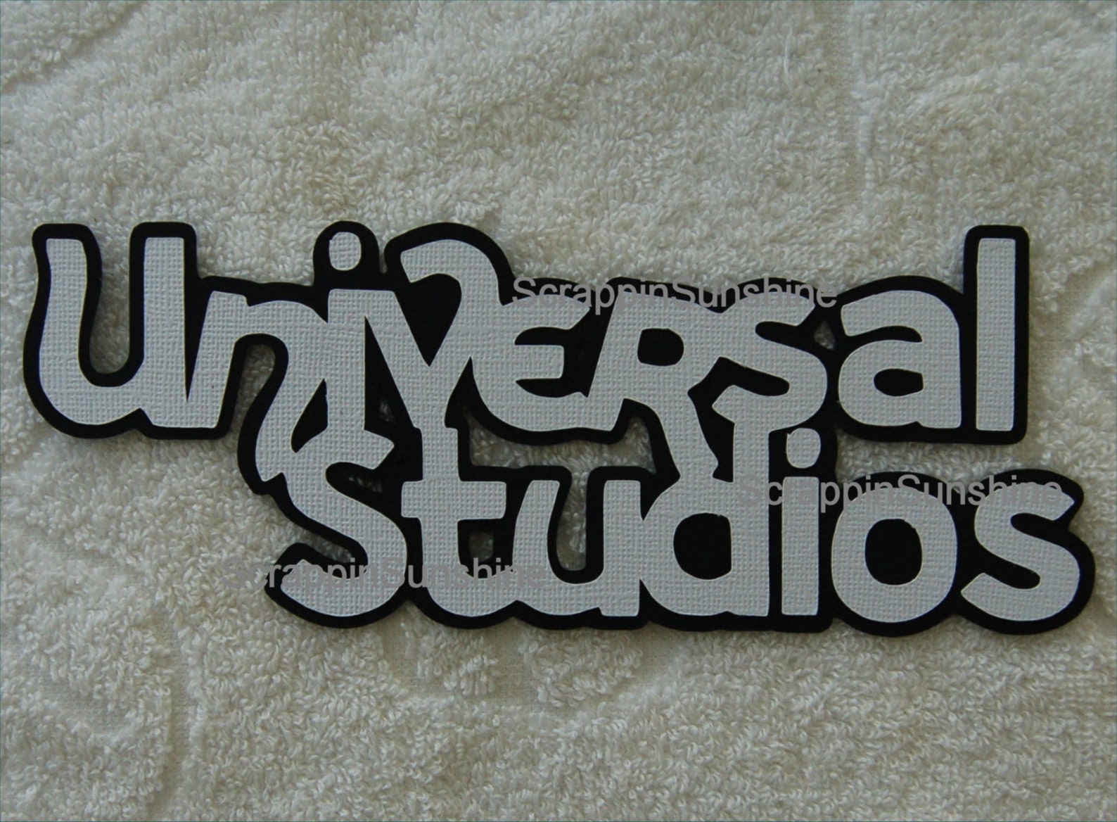 UNIVERSAL STUDIOS Die Cut Title Scrapbook Page Paper Piece - Etsy