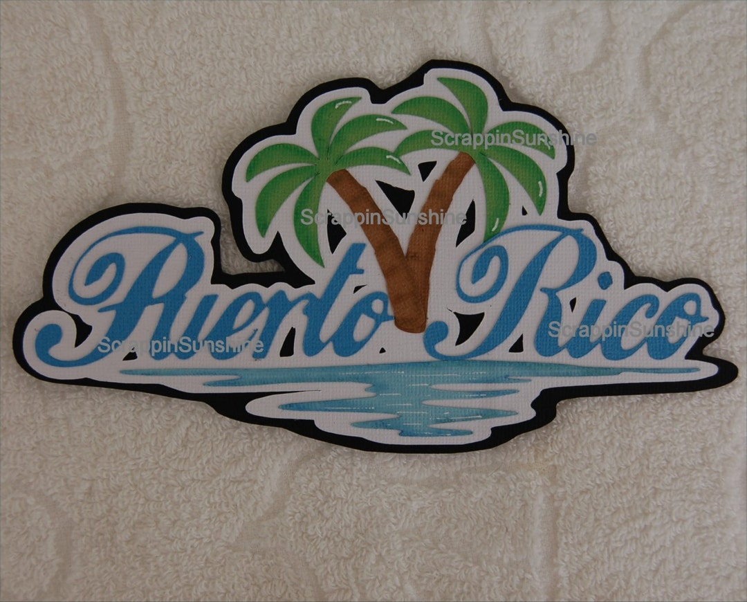 PUERTO RICO Cruise or Disney Travel Destination - Die Cut Title ...