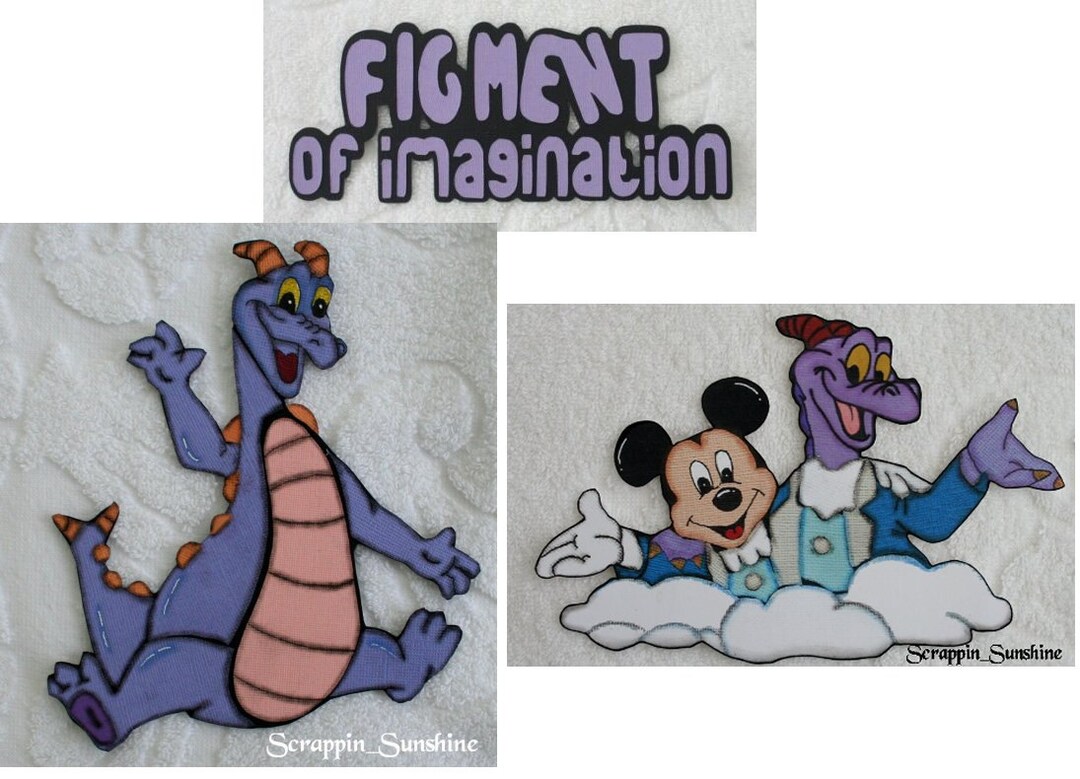 DISNEY FIGMENT - You Choose - Printed Paper Piece for Premade Scrapbook ...